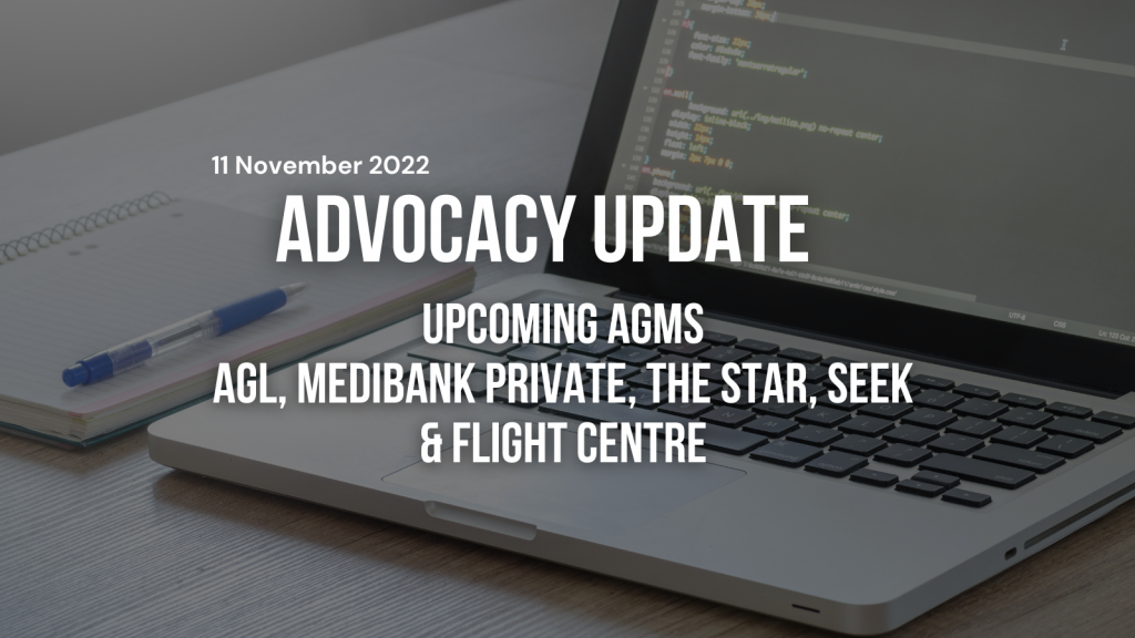 From the advocacy newsdesk - 11 November 2022