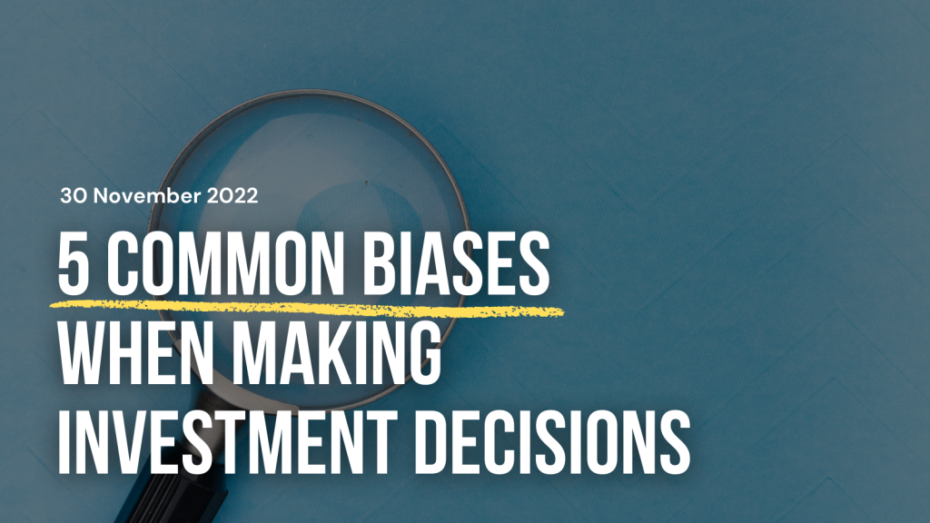 Avoid these 5 common biases when making investment decisions ...