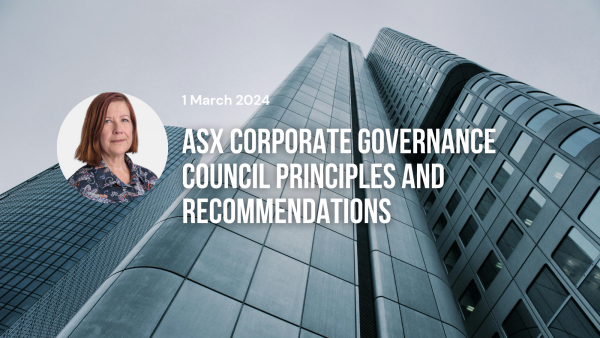 ASX Corporate Governance Council Principles and Recommendations ASX Corporate Governance Council Principles and Recommendations