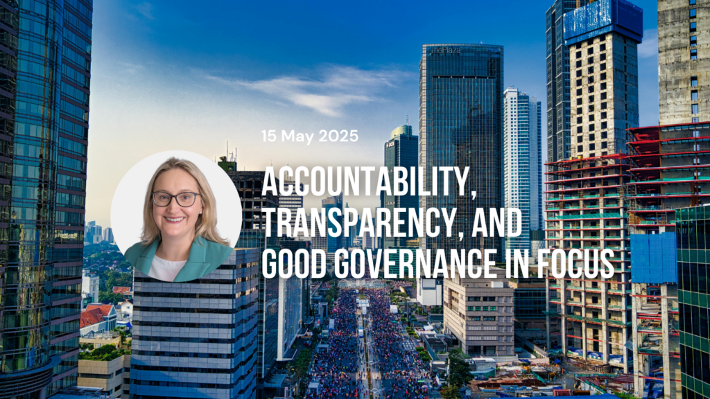 Accountability, transparency, and good governance in focus